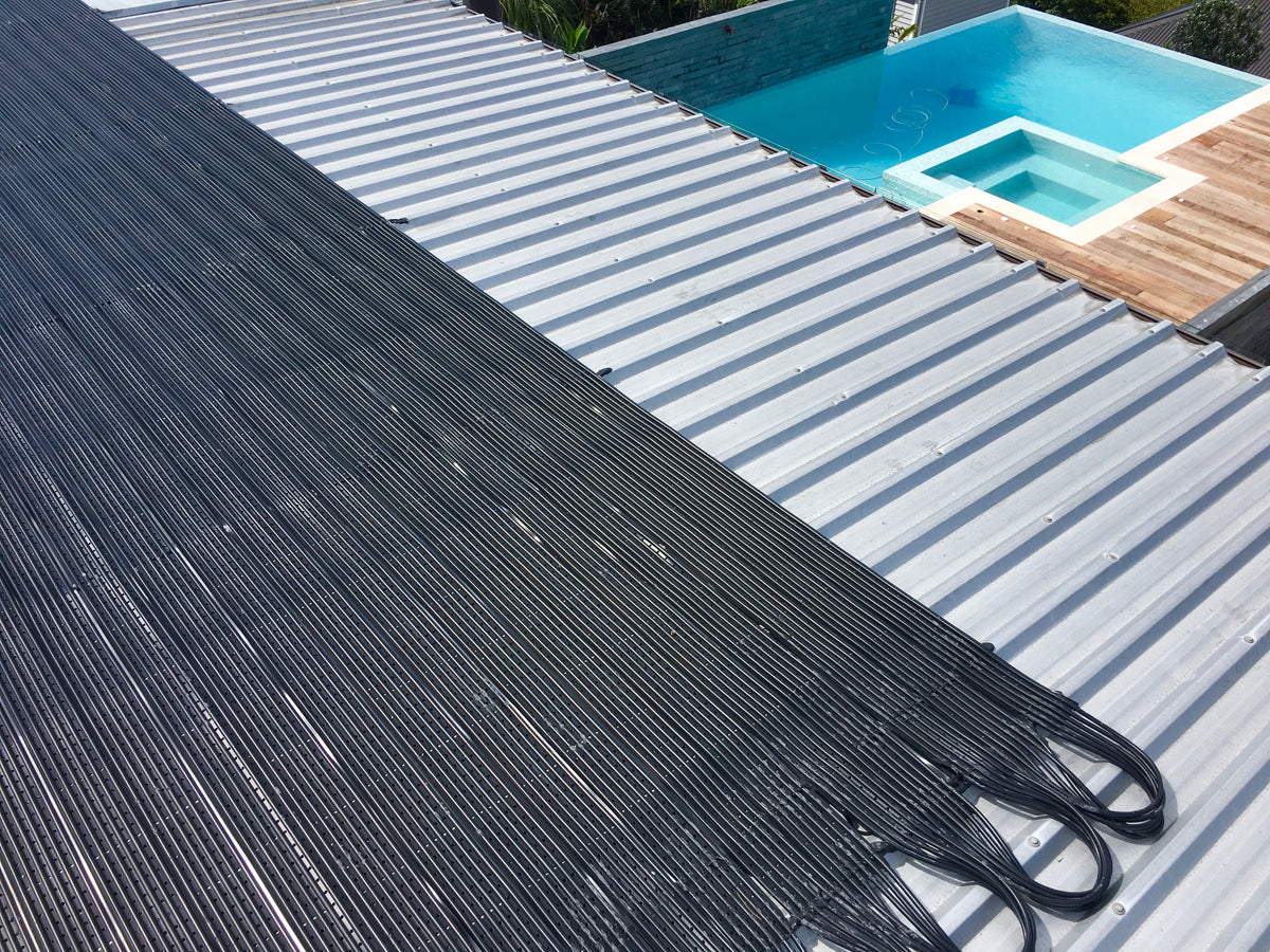 Solar panel vs rubber matting – www.poolsolarheating.co.nz